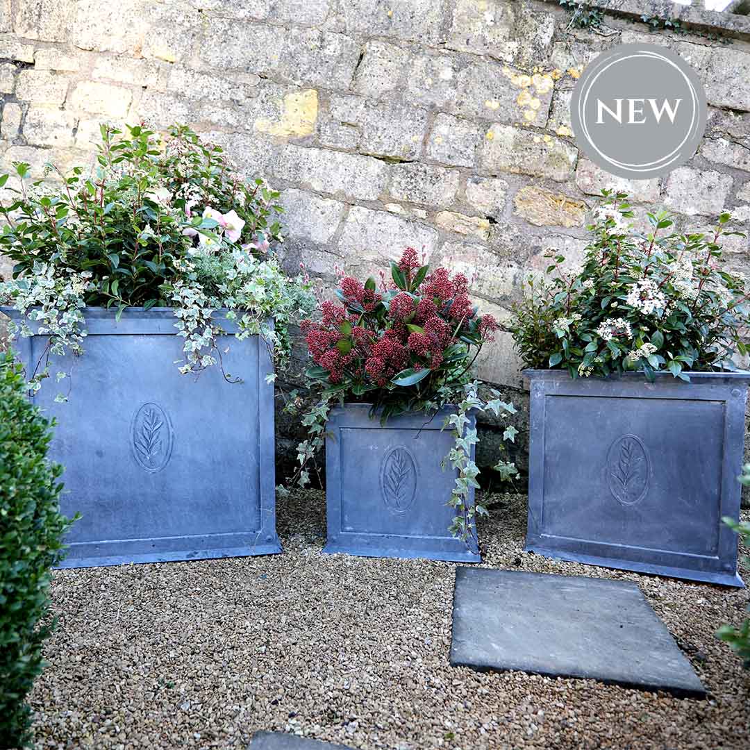 Tuscan Zinc Metal Planter | Decorative Planters | Agriframes USA